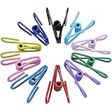 Amazon.com: Chip Clips, 30 Pcs 2 Inch Assorted Colors Utility Matel ...