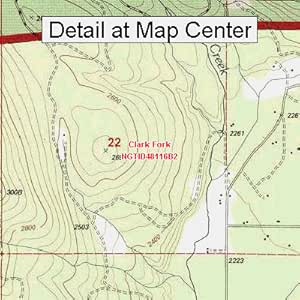 Amazon.com : USGS Topographic Quadrangle Map - Clark Fork, Idaho ...