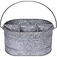 Amazon.com: Creative Co-Op Metal Bucket with 4 Compartments and Handle ...