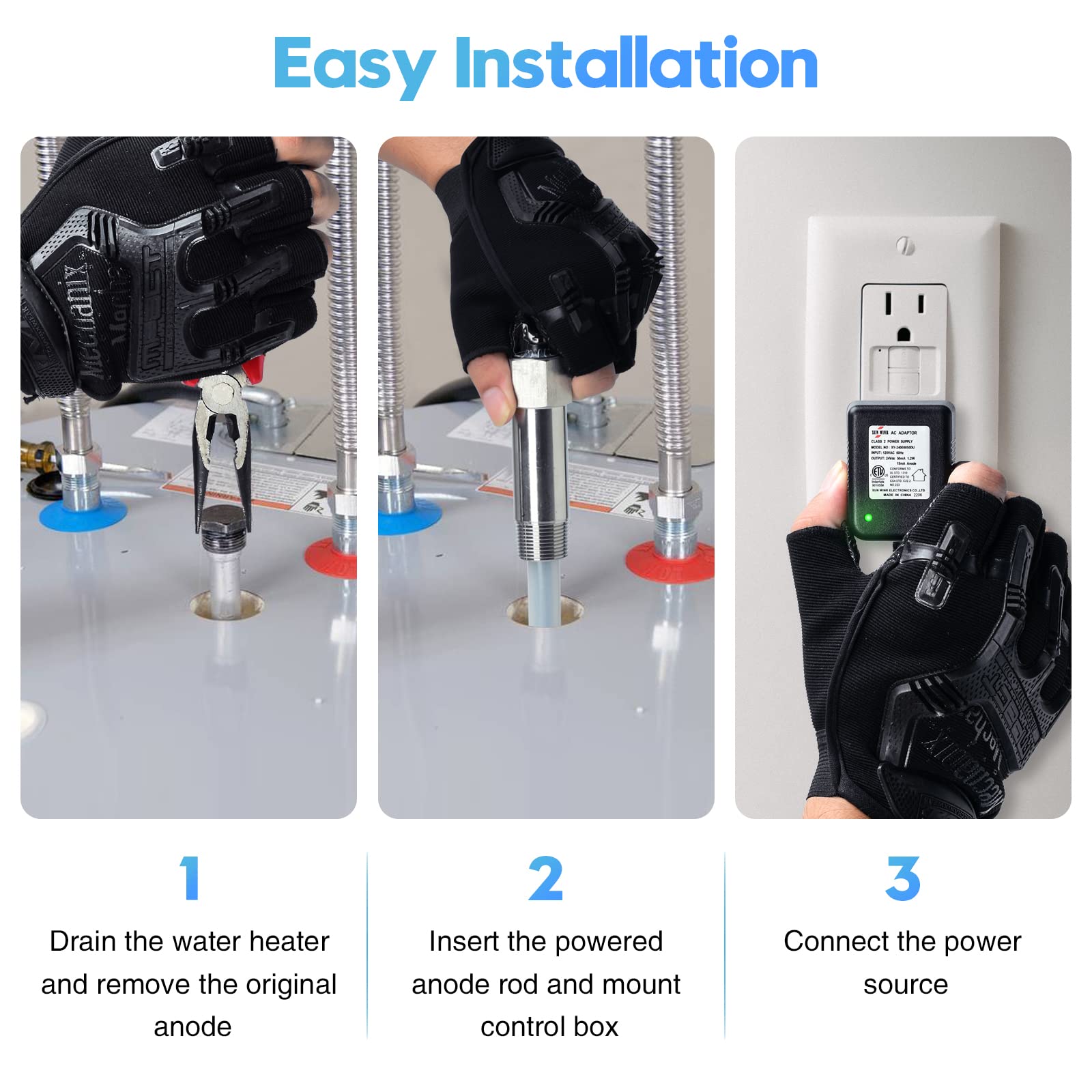 Mua Powered Anode Rod, Briidea Water Heater Anode Rod Made of Titanium ...