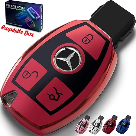 Amazon.com: for Mercedes Benz Key Fob Cover, Key Fob Case for Mercedes ...