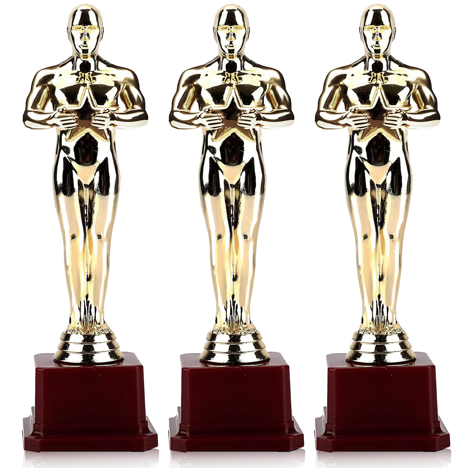 Lawei 3 Pack 10 inch Gold Award Trophy, Golden Award Ceremony Trophies ...