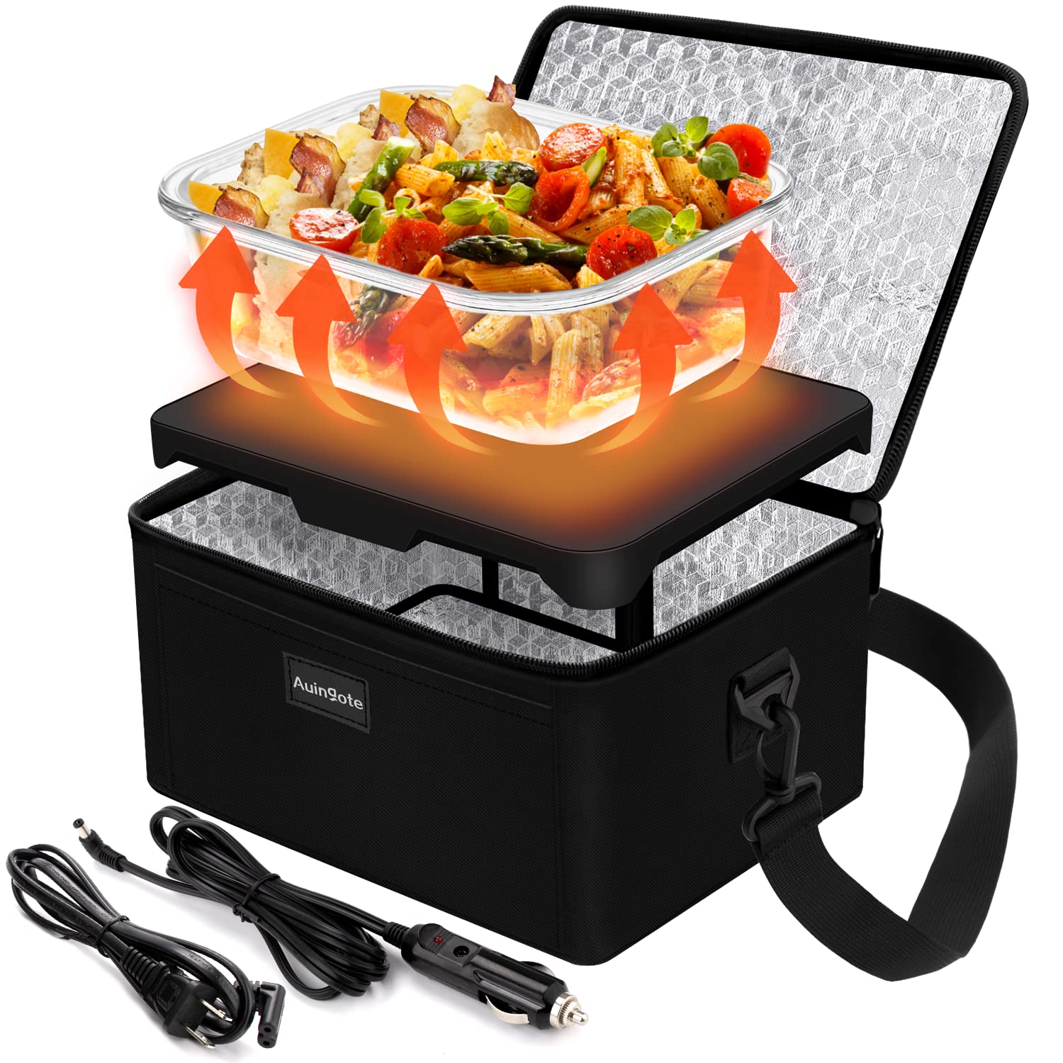 Auingote Portable Oven, 12V 24V 110V 3-in-1 Portable Food Warmer ...