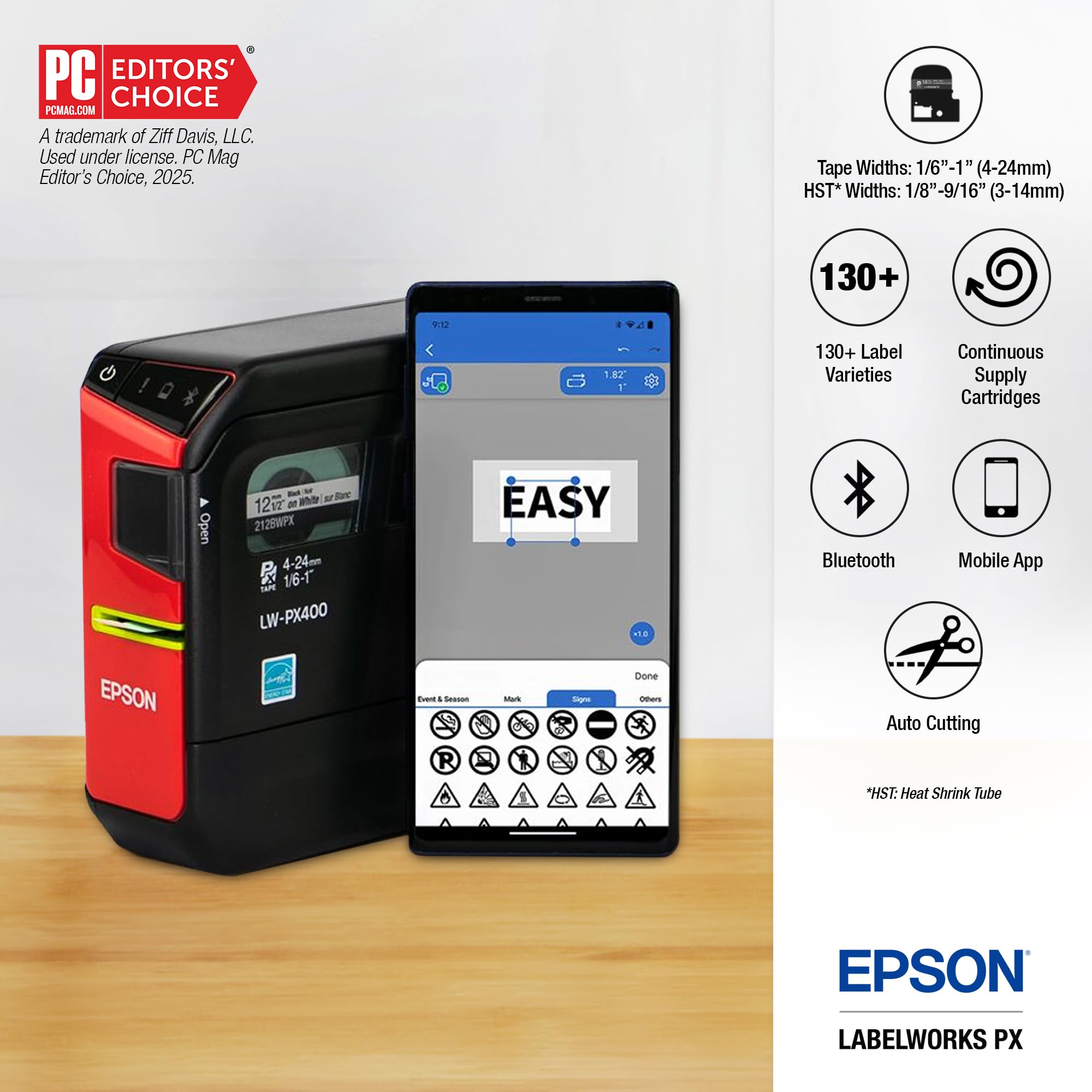 Mua LABELWORKS Epson LW-PX400 Industrial Label Maker Kit - Complete Kit ...