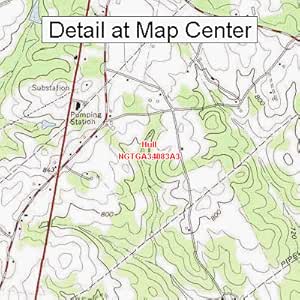 Amazon.com : USGS Topographic Quadrangle Map - Hull, Georgia (Folded ...