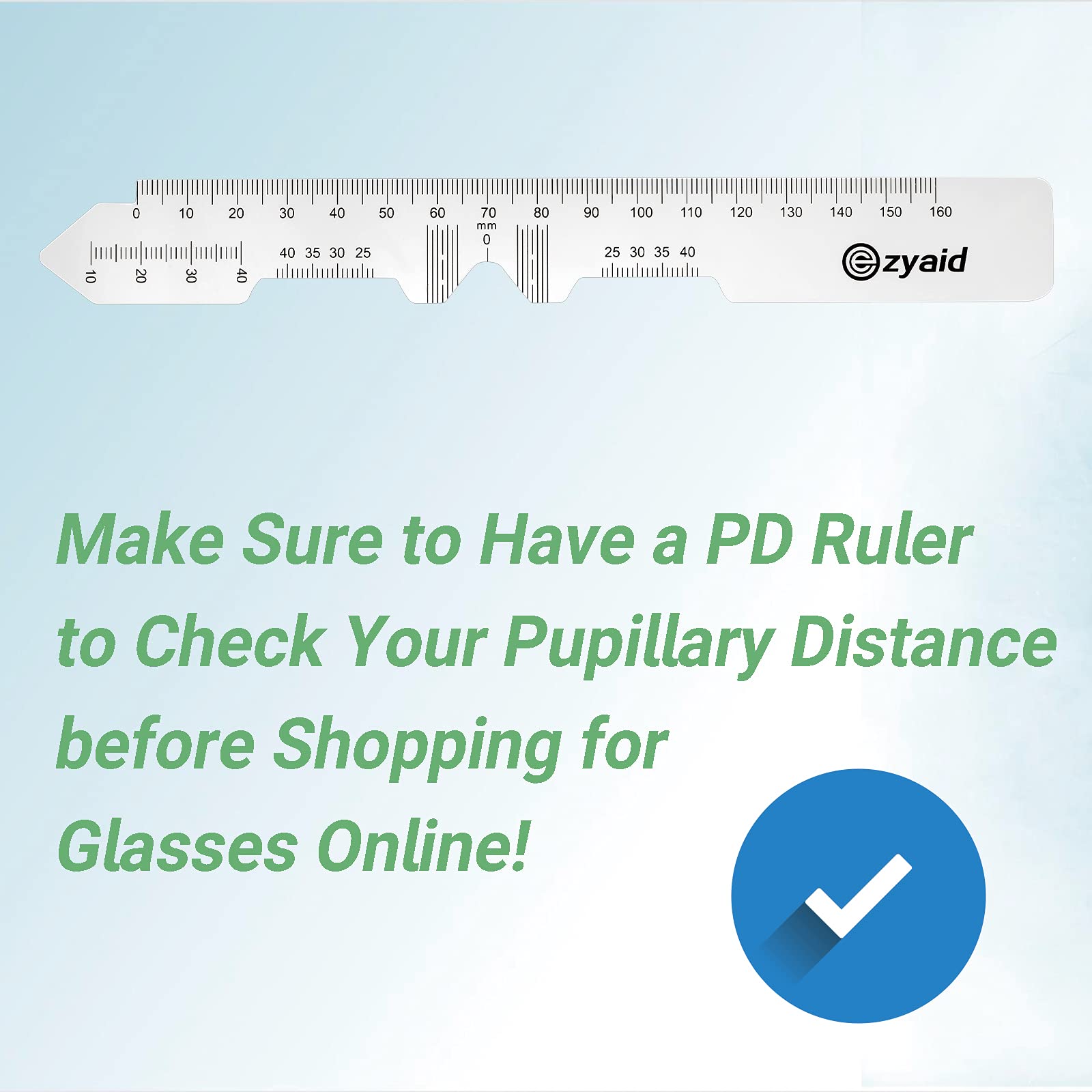 Mua PD Ruler with Instruction Manual - Pupillary Distance Ruler for ...