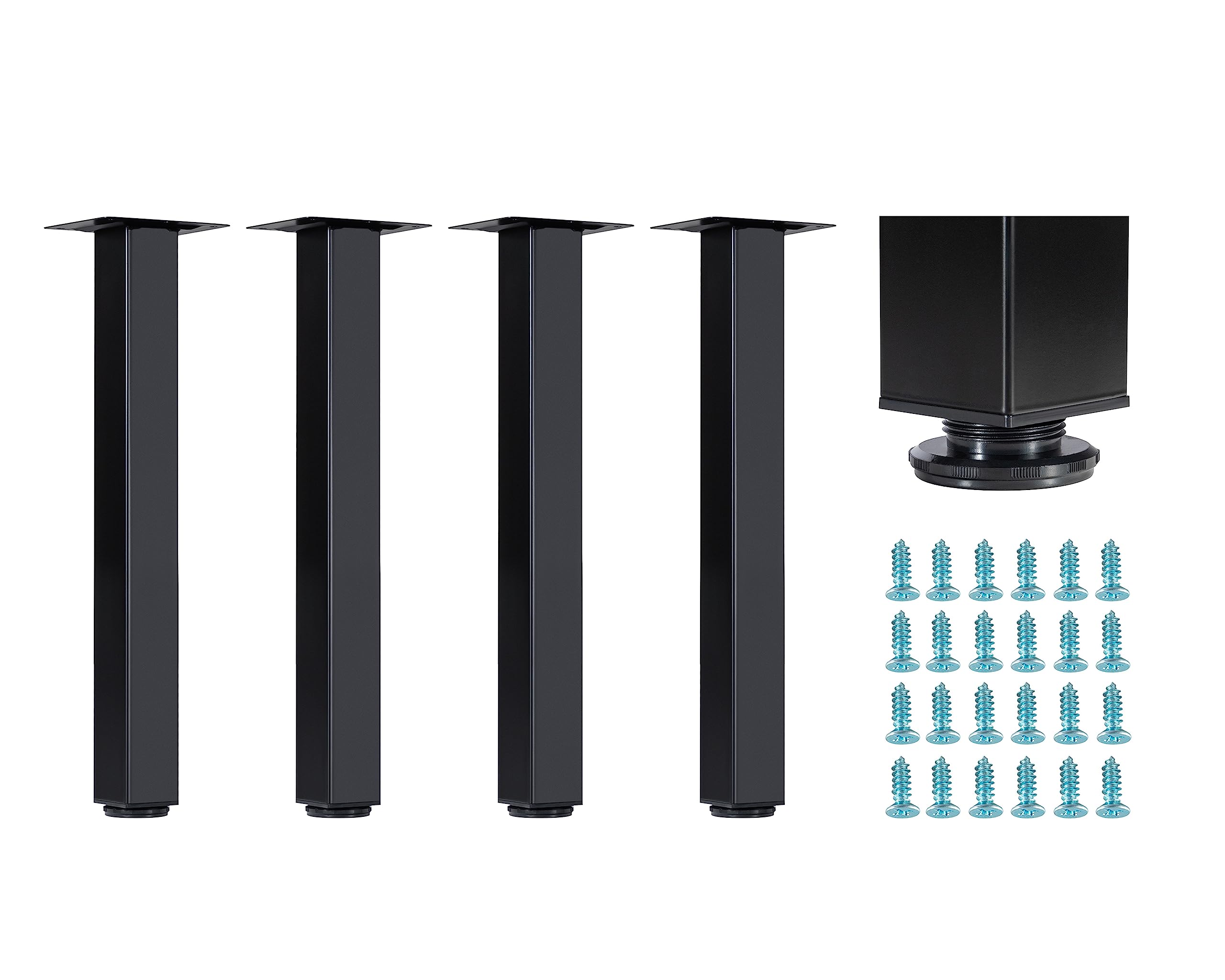 WUHUANGKAKA 16" Square Office Table Furniture Leg,Adjustable Metal ...