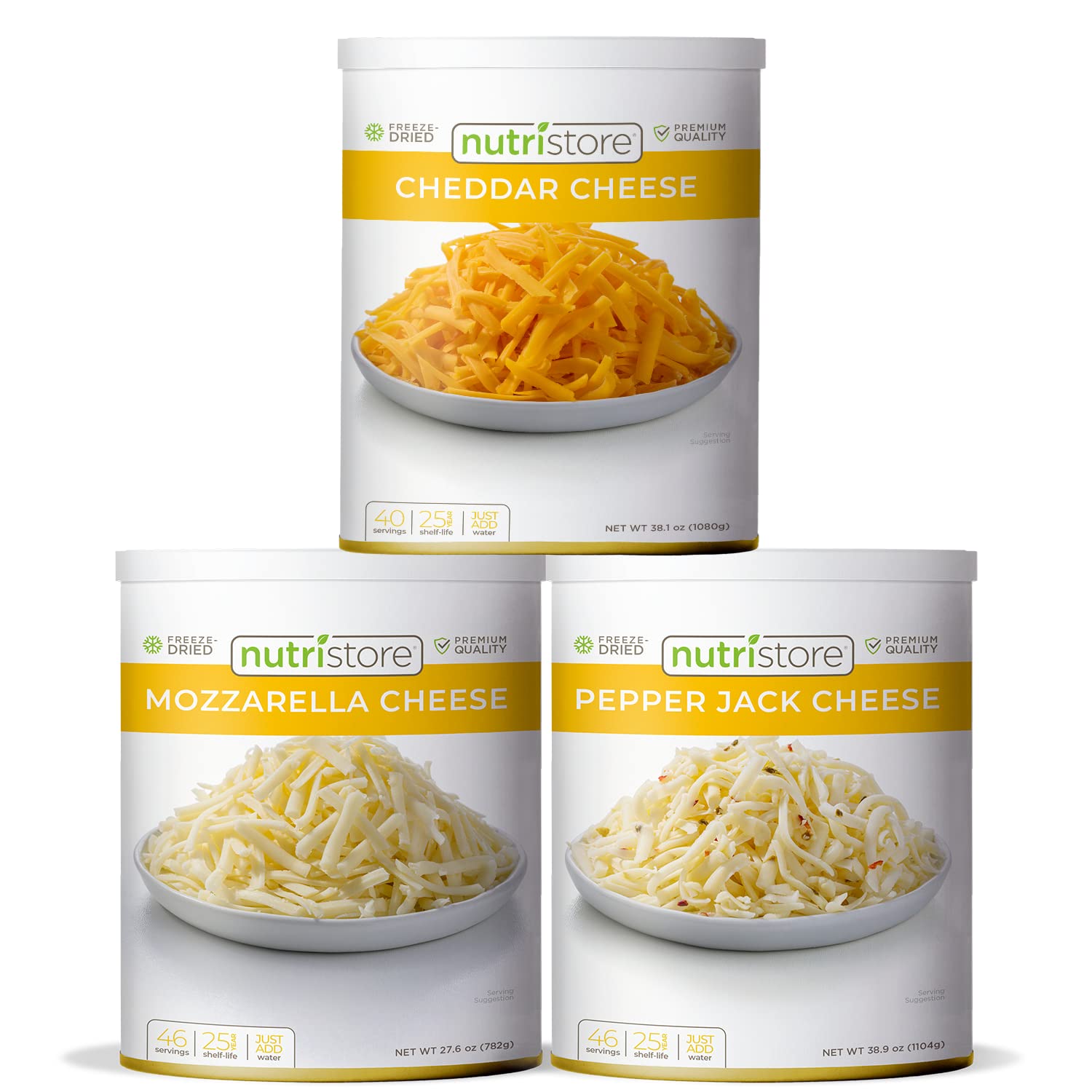 Mua Nutristore Freeze-Dried Cheese Sample Variety 3-Pack | Cheddar ...