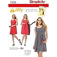 Amazon.com: SIMPLICITY 1356 MISSES' JIFFY REVERSIBLE DRESS (SIZE 14-22 ...