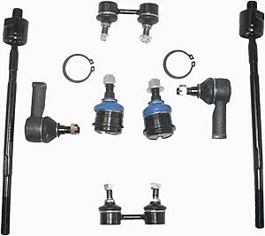 Amazon.com: Inner Tie Rod Ends Outer Tie Rod Ends Lower Ball Joints ...