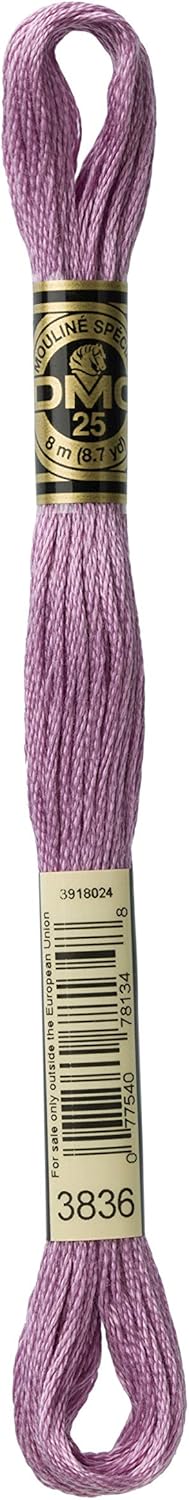 Amazon.com: DMC 117-3836 Mouline Stranded Cotton Six Strand Embroidery ...
