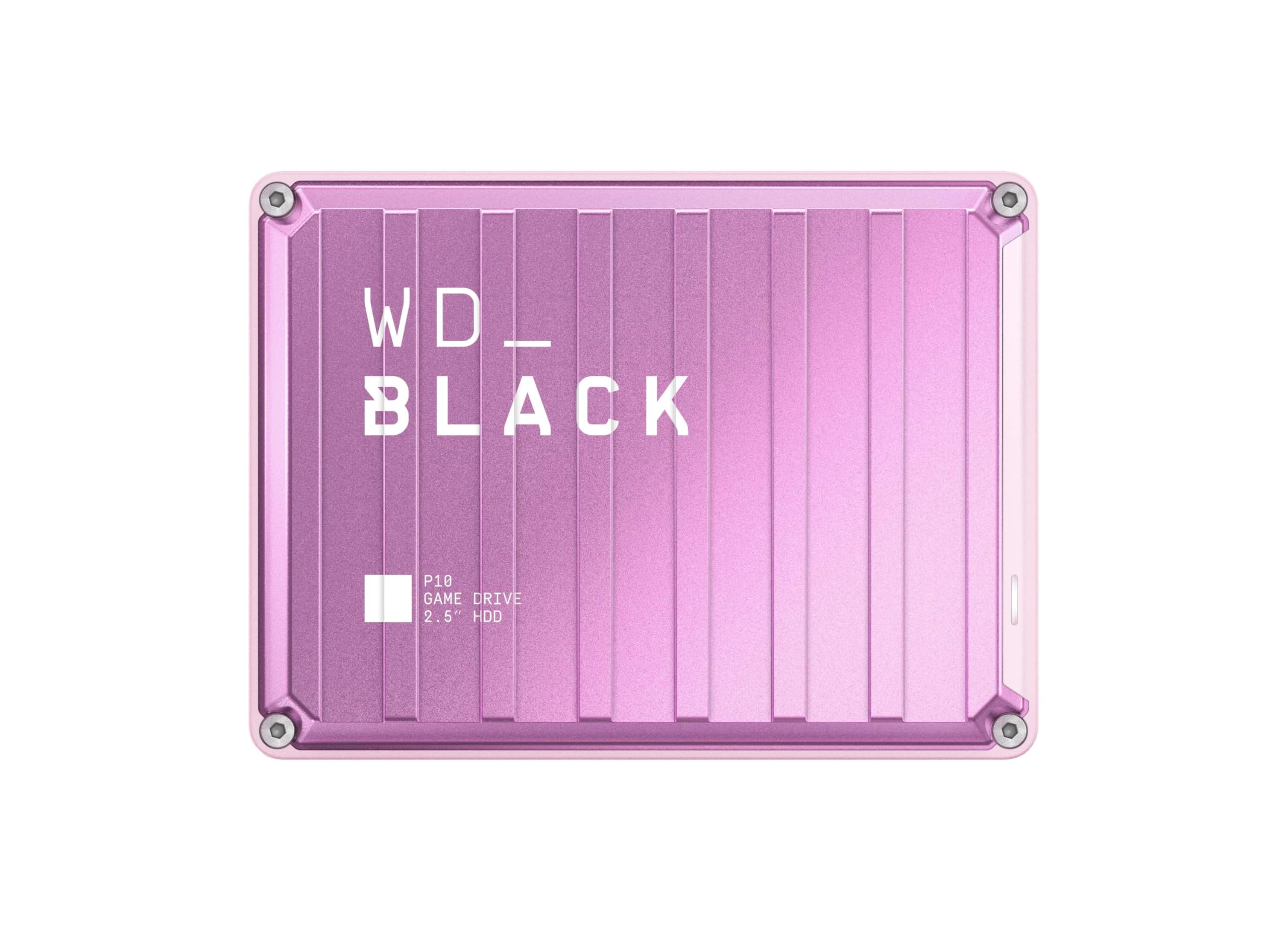 WD_BLACK 6TB Pink P10 Game Drive Portable External Hard Drive HDD ...
