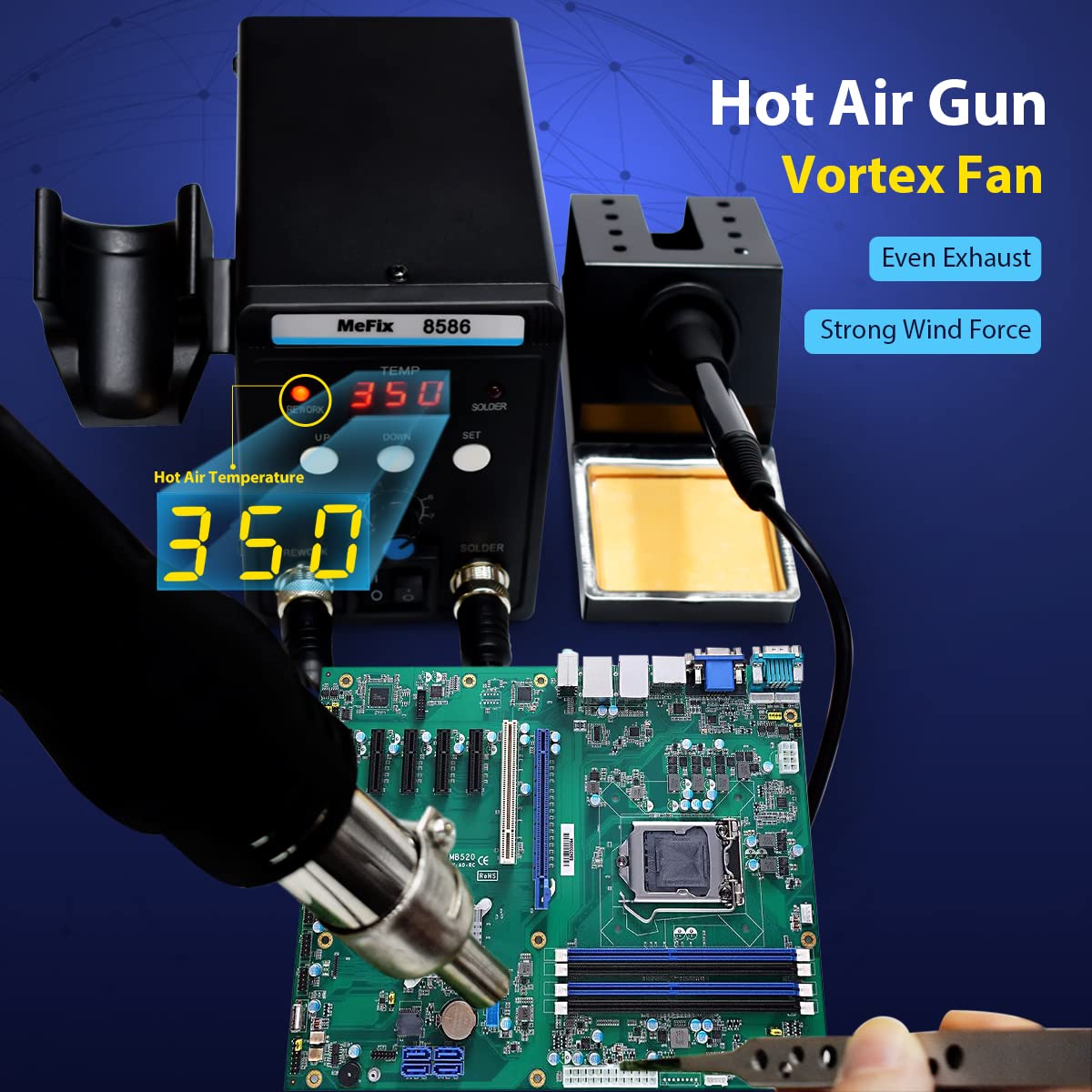 Mua MeFix 8586 Soldering Station 2 in 1 Functions Electric Iron SMD Hot ...