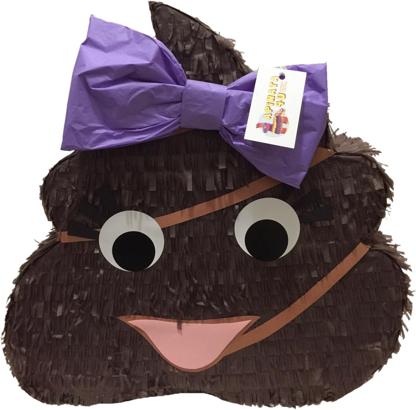 Amazon.com: APINATA4U Poop Emoticon Pinata with Purple: Toys & Games