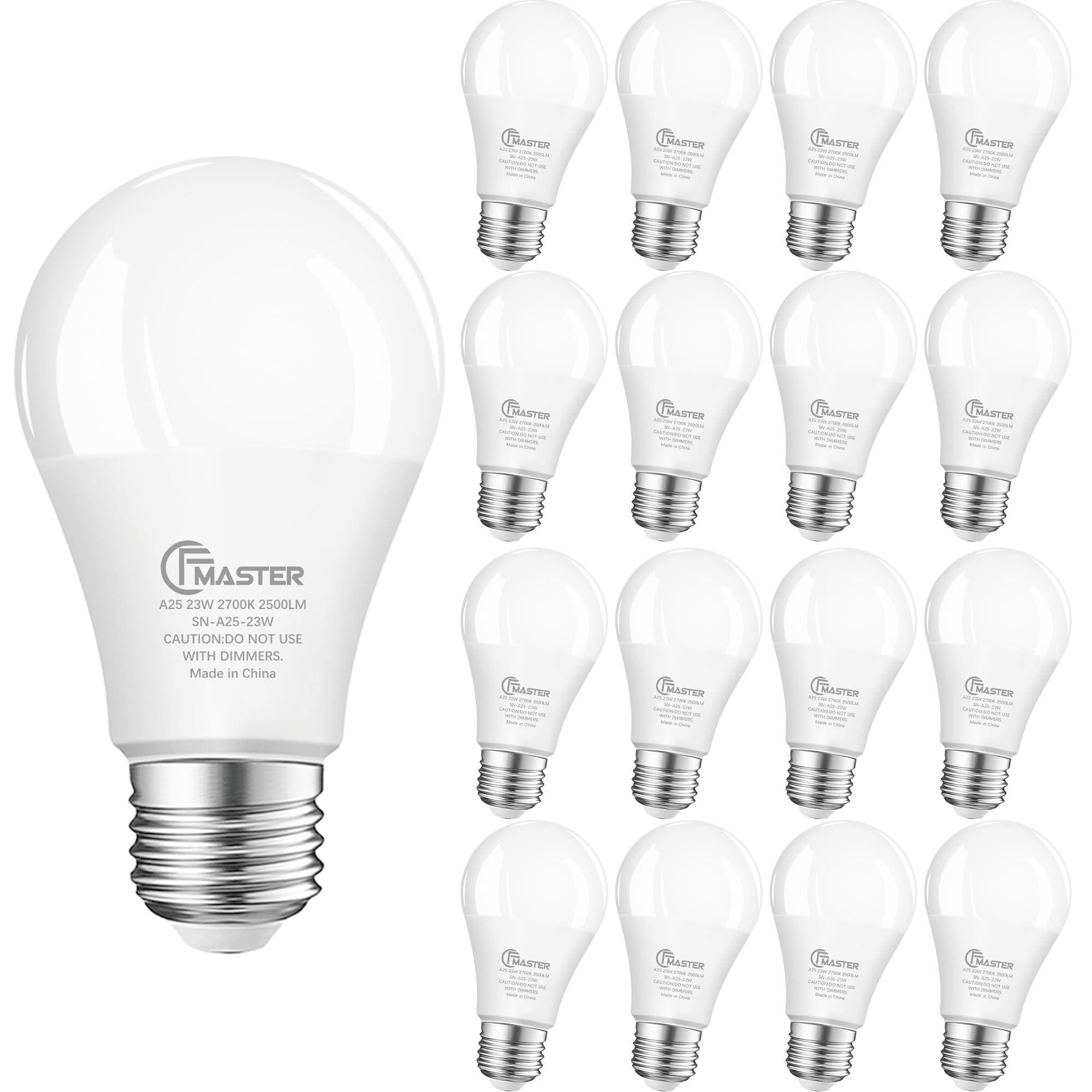 CFMASTER A25 LED Light Bulb,150-200 watt Equivalent Light Bulbs, 23W ...