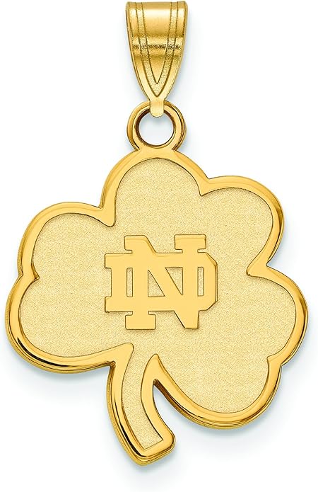 Amazon.com: LogoArt Sterling Silver Gp University of Notre Dame Medium ...