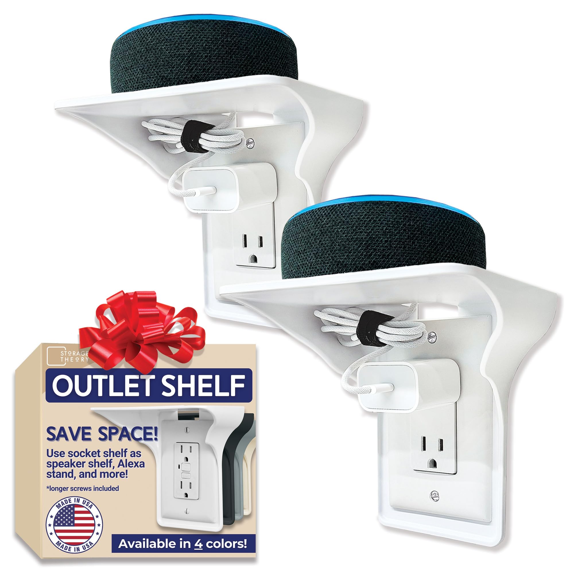 Power Perch Wall Outlet Shelf – Transform Your Verticle Outlet into a ...