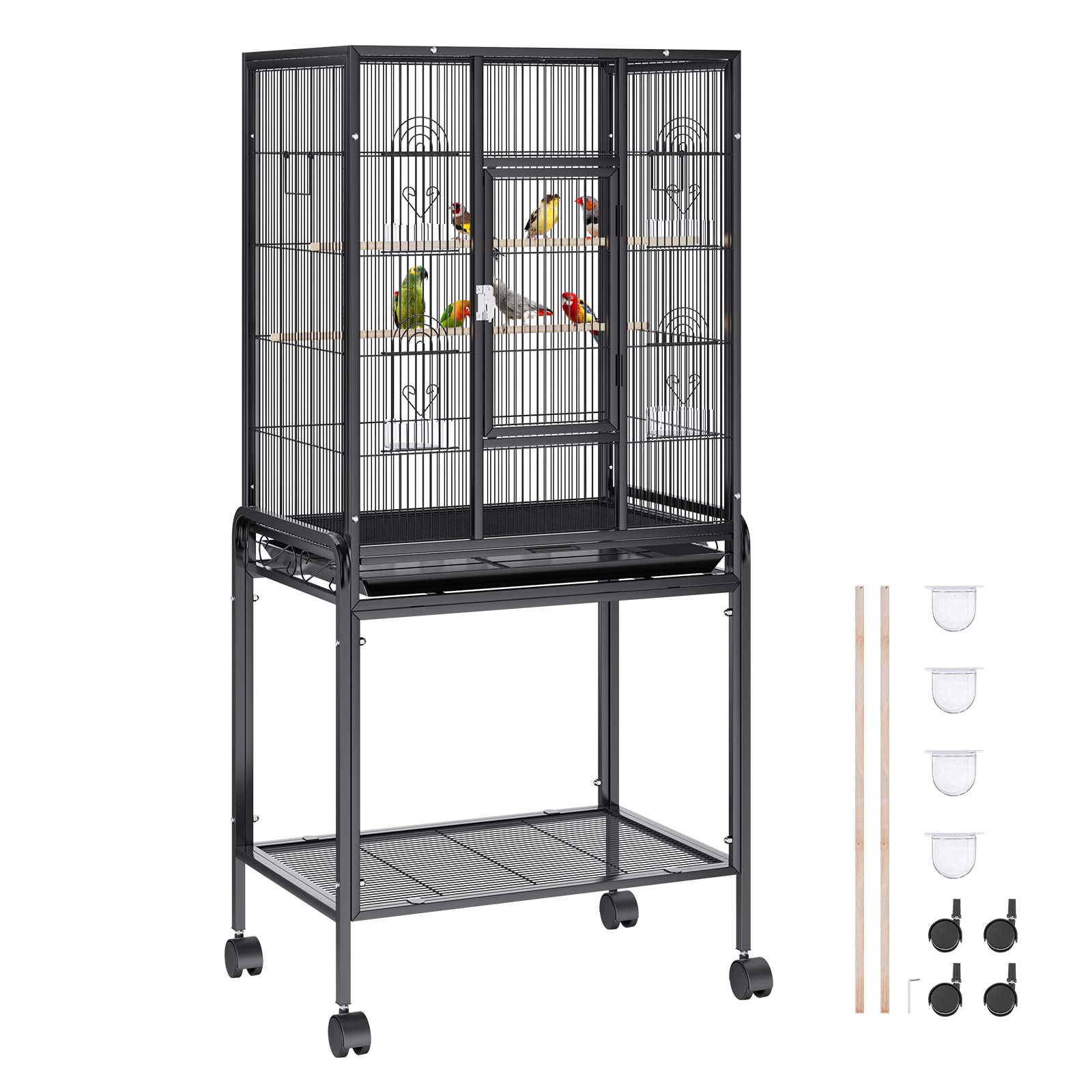 Mua VEVOR 54 Inch Standing Large Bird Cage, Wrought Iron Flight Bird ...