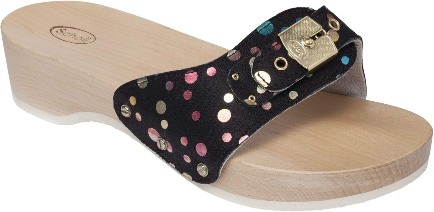 Scholl Clogs pescura Heel Black 36: Amazon.co.uk: Shoes & Bags