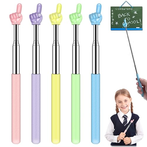 Retractable Teacher Pointer for Classroom Kids Reading, Dumero ...