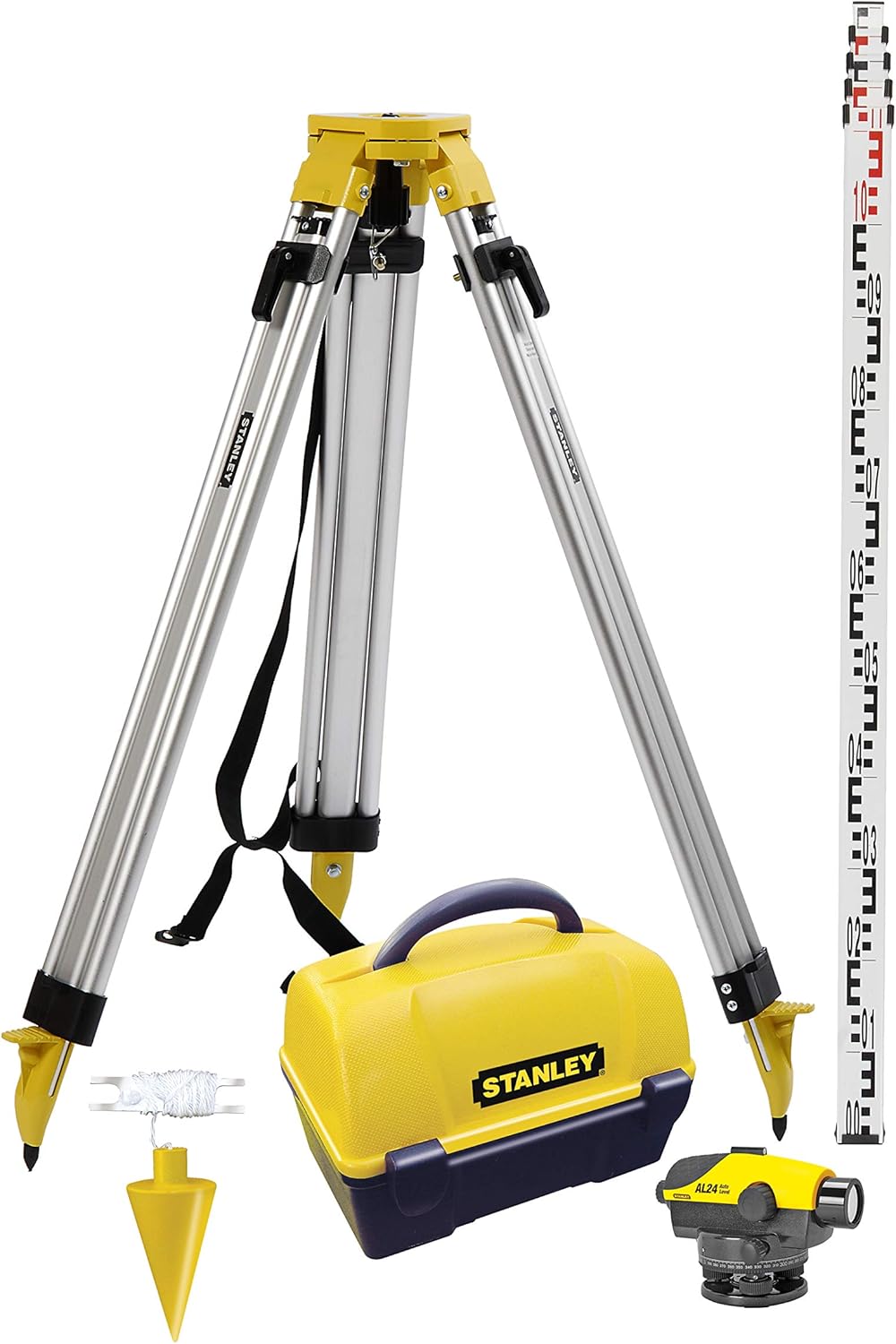 Stanley Level AL24 GVP Levelling Instrument Set with Tripod and Carry ...
