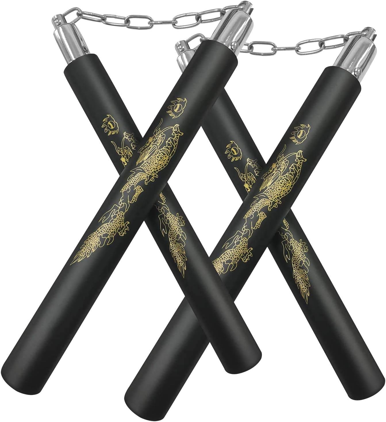 Zakerda 2 Pair Foam Training Nunchucks Padded Practice Nunchaku ...