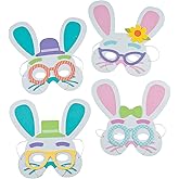 Amazon.com: 24 Packs Easter Bunny Mask Craft Kits for Kids Easter ...