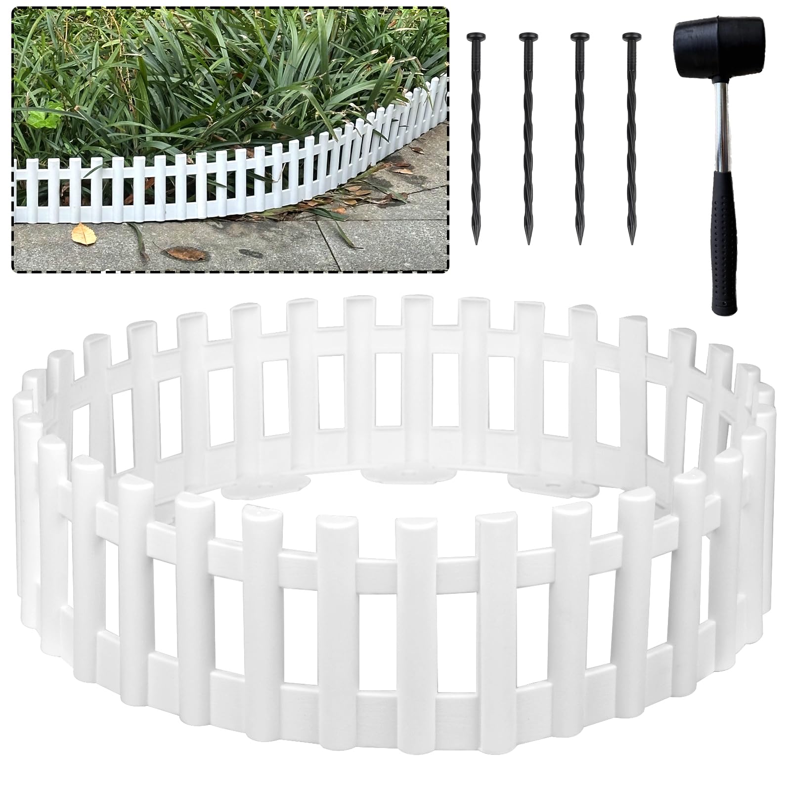 Citrine Garden Garden Edging Border 4.5" Tall Garden Landscape Edging ...