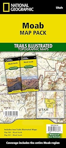 Moab [Map Pack Bundle] (National Geographic Trails Illustrated Map) in ...
