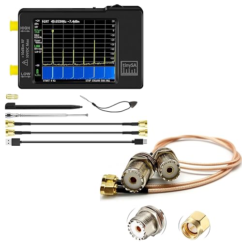 AURSINC Portable TinySA Spectrum Analyzer Hand Held Frequency Analyzer ...