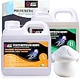 Amazon.com: LET'S RESIN Polyurethane Resin, 60oz 2 Part Casting Resin, Fast Cured Resin within ...