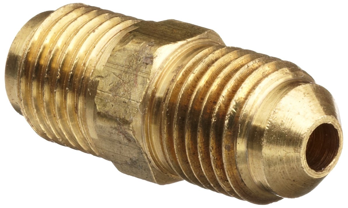 Anderson Metals 54042-04 Brass Tube Fitting, Union, 1/4" x 1/4" Flare ...