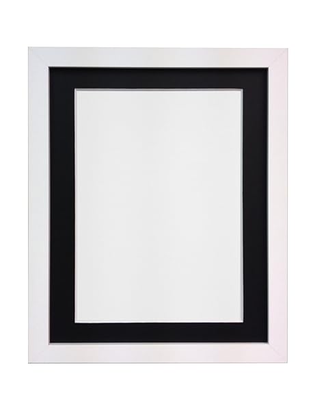 FRAMES BY POST H7 Picture Frame 14 x 11 Inches White with Black Mount ...