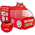 Amazon.com: Kiddey Fire Truck Tent for Kids | Firetruck Play Tents with ...