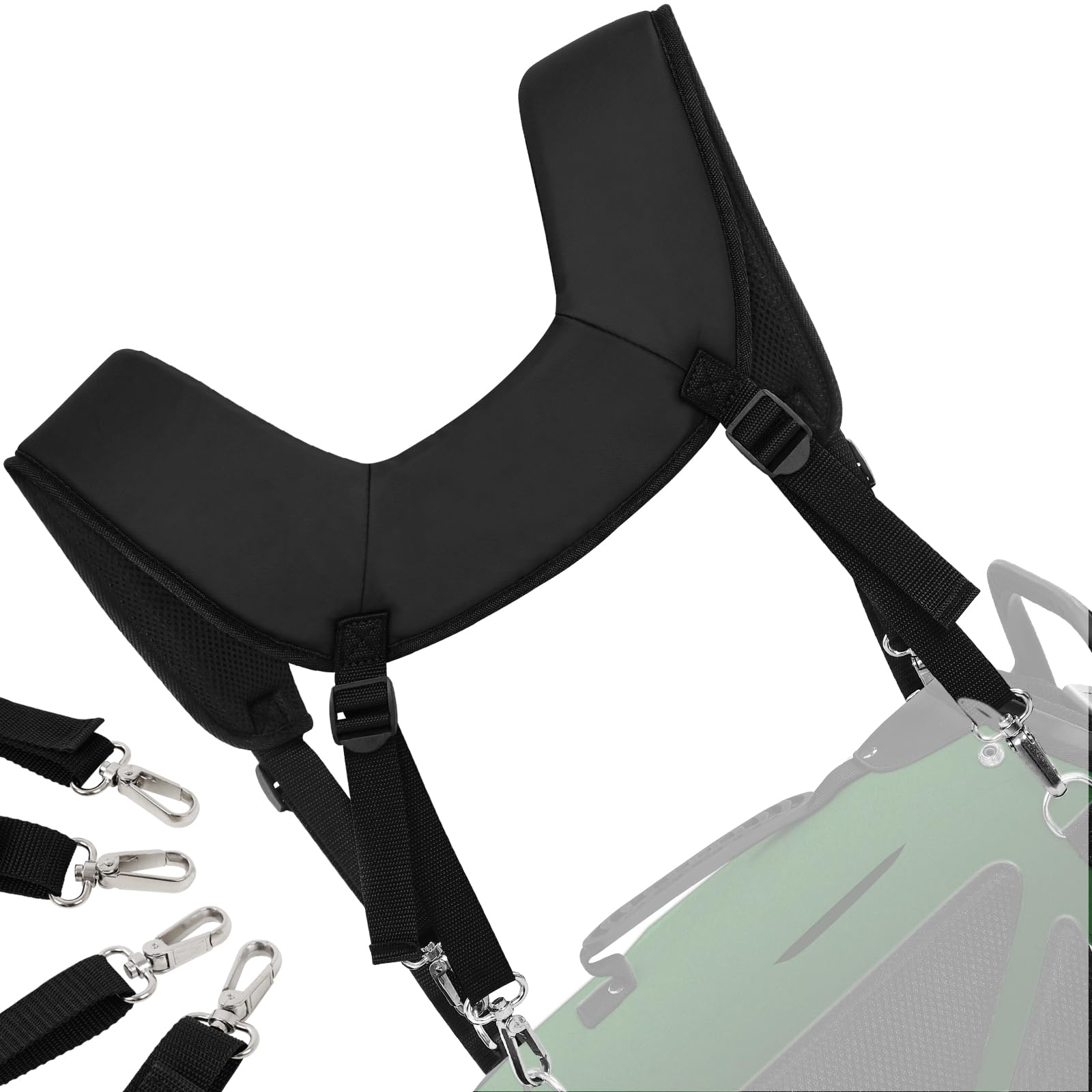 LZFAN Golf Bag Straps,Universal Replacement Double Shoulder Shoulder ...