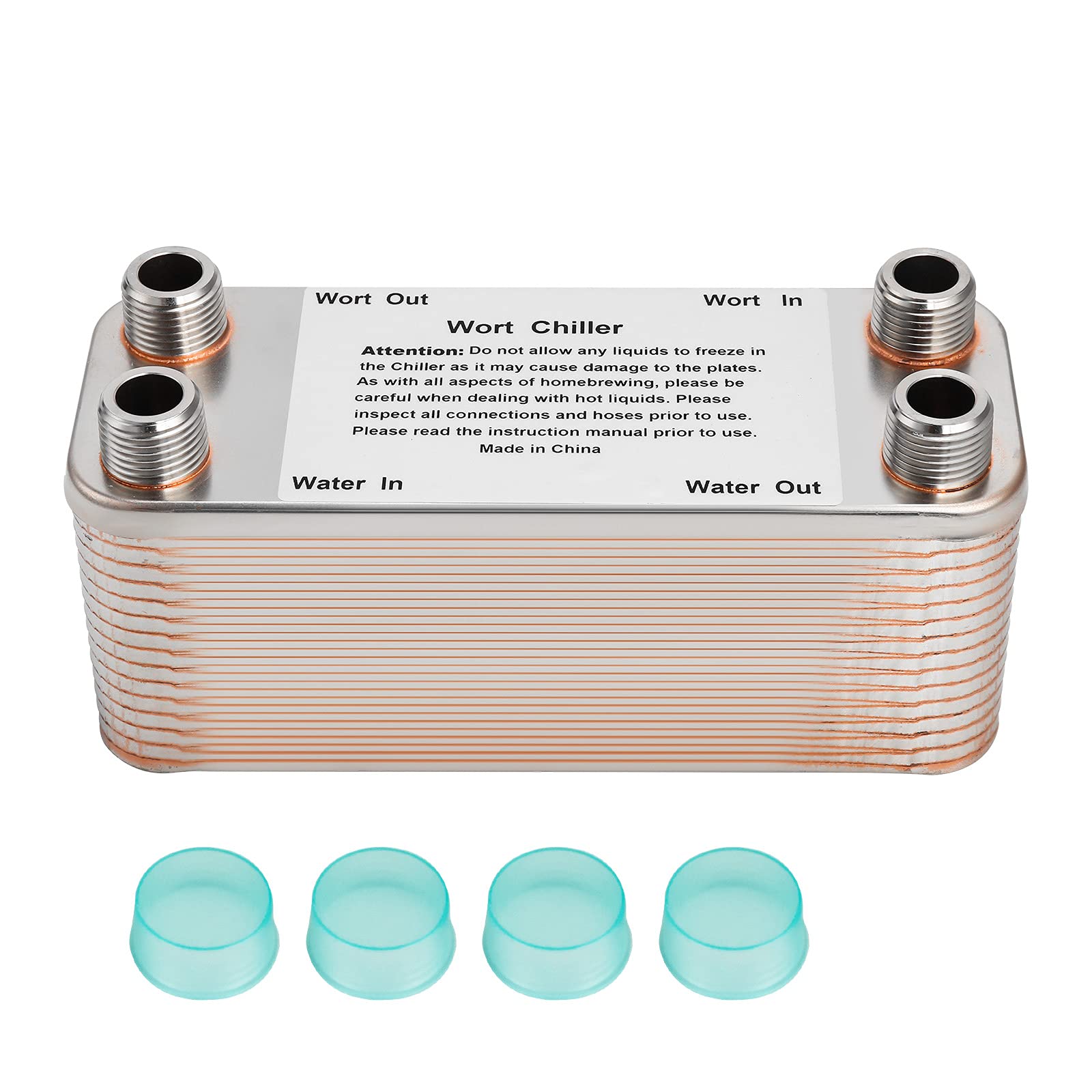 Mua FERRODAY Wort Chiller 30 Plate 1/2 NPT Plate Chiller Stainless ...