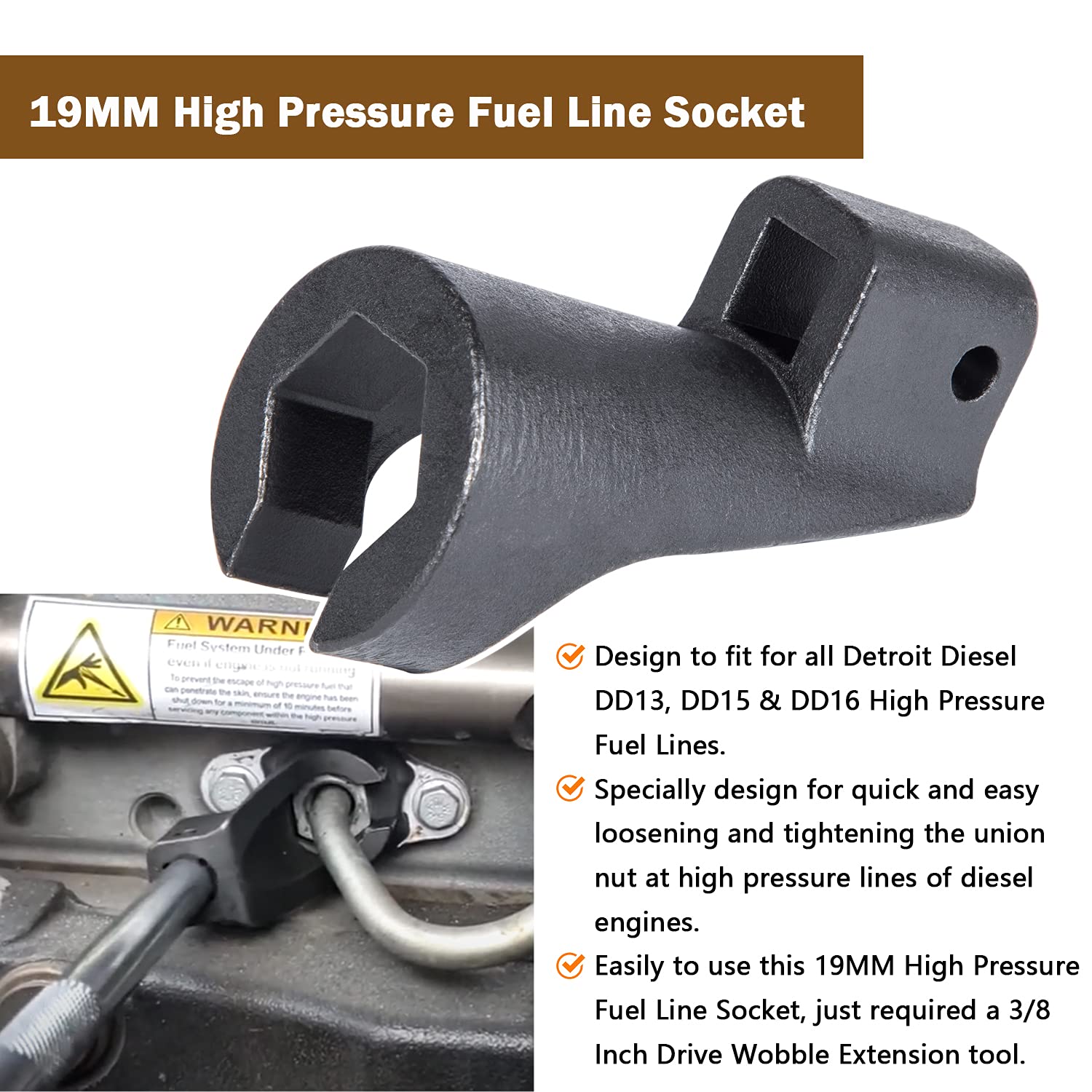 Mua DD15 Timing Tool Engine Brake Adjustment Tool/Engine Barring Tool ...