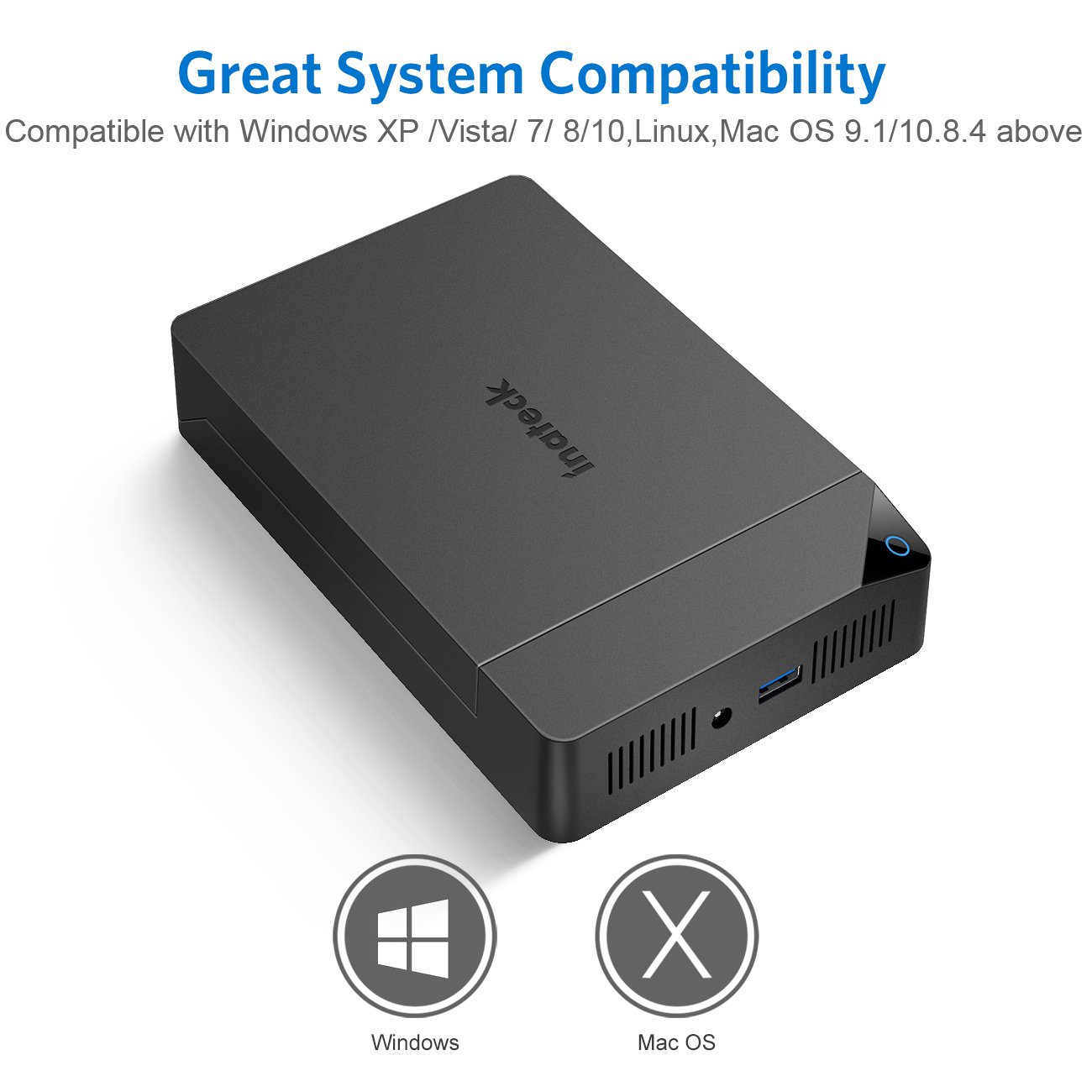Mua Inateck 3.5 Hard Drive Enclosure, Tools Free HDD Enclosure, FE3002 ...