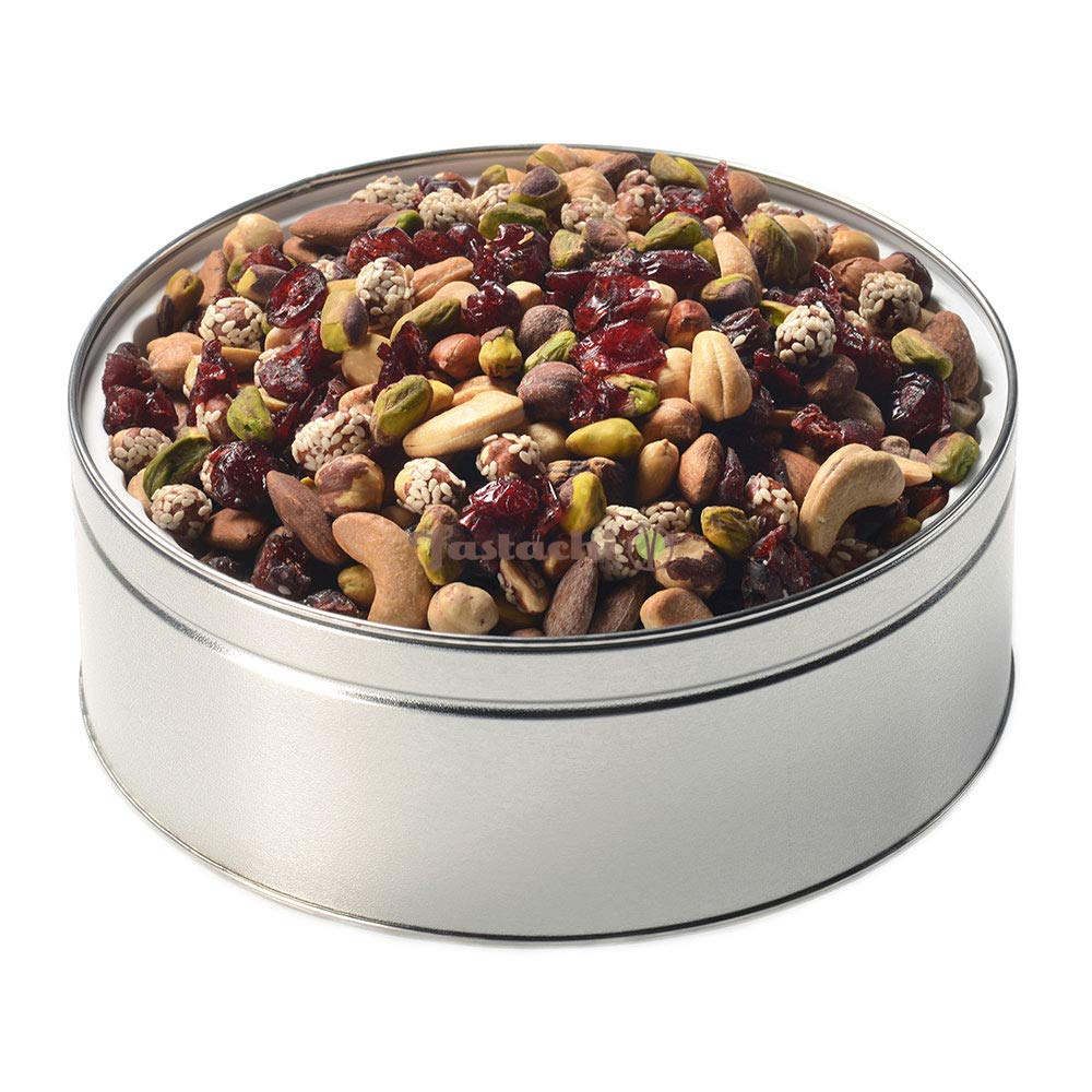 Amazon.com: Fastachi Cranberry Nut Mix in Nut Passion Gift Tin (2LB ...