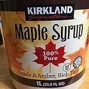 Kirkland Signature Canadian Maple Syrup - 1L - Grade A Amber: Amazon.co ...