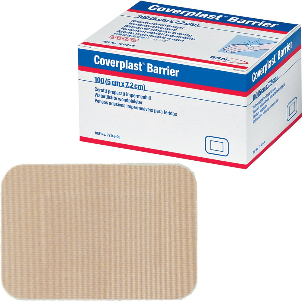 Coverplast Waterproof Plasters, 7.2 x 5 cm, Pack of 100: Amazon.co.uk ...