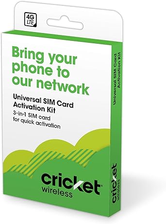 Cricket Wireless Prepaid Universal SIM Card Kit: Amazon.co.uk: Electronics