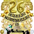 Amazon.com: Gold 26th Birthday Decorations kit, Cheers To 26 Years ...