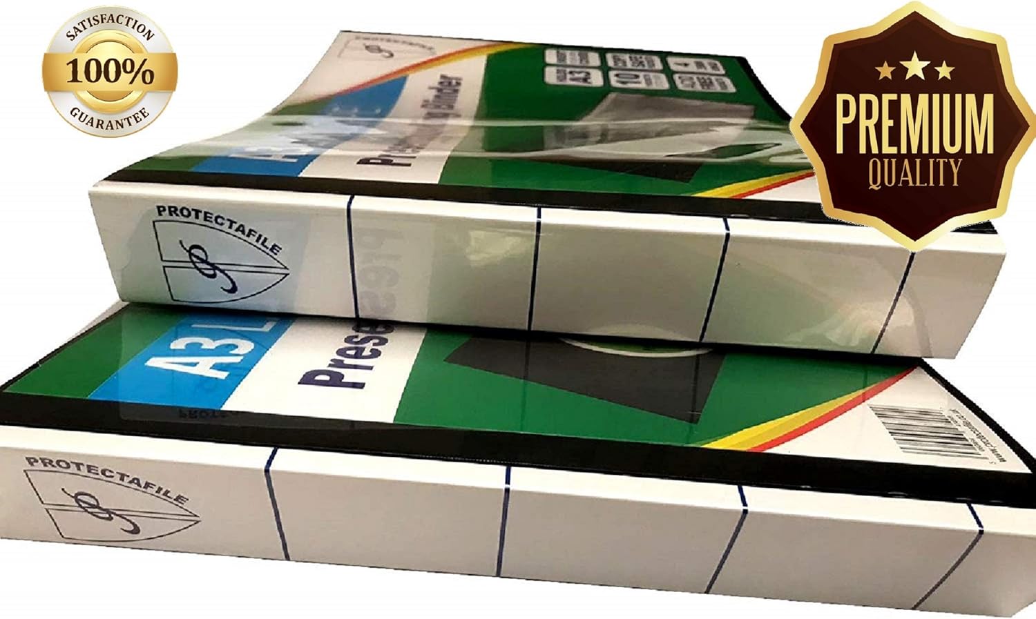 Tiger A3 deluxe landscape 4-D ring binder folder file art black ...