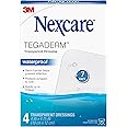 Amazon.com: Nexcare Tegaderm Waterproof Transparent Dressing, Dirtproof, Germproof, Provides ...