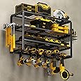 Amazon.com: YYR 4 Layer Power Tool Organizer Wall Mount, Cordless Drill Hanger Storage Rack ...