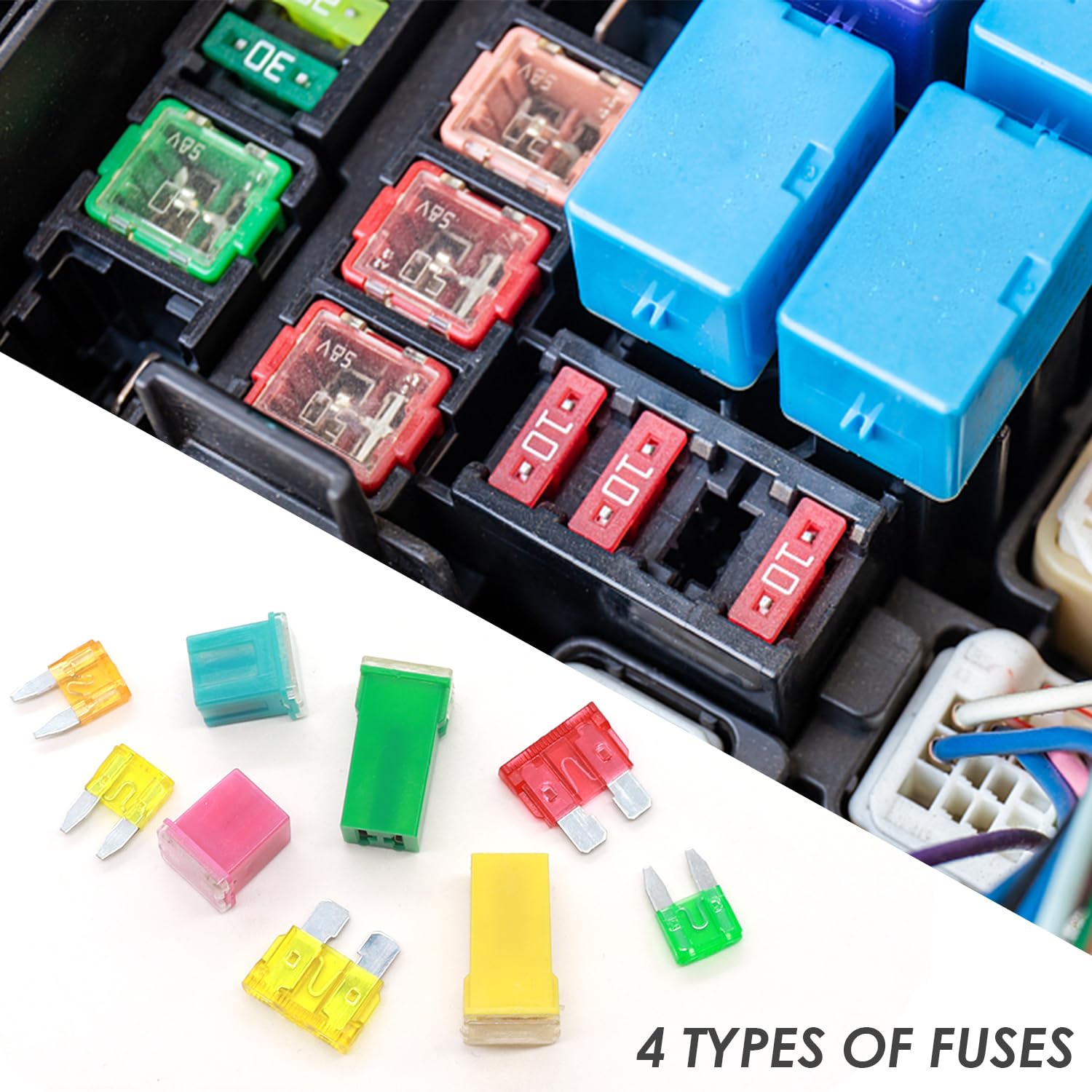 Mua weideer 250Pcs Car Fuse Assortment Kit Standard & Mini Car Blade ...