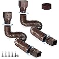Amazon.com : plusgutter 2 Pack Rain Gutter Downspout Extensions ...