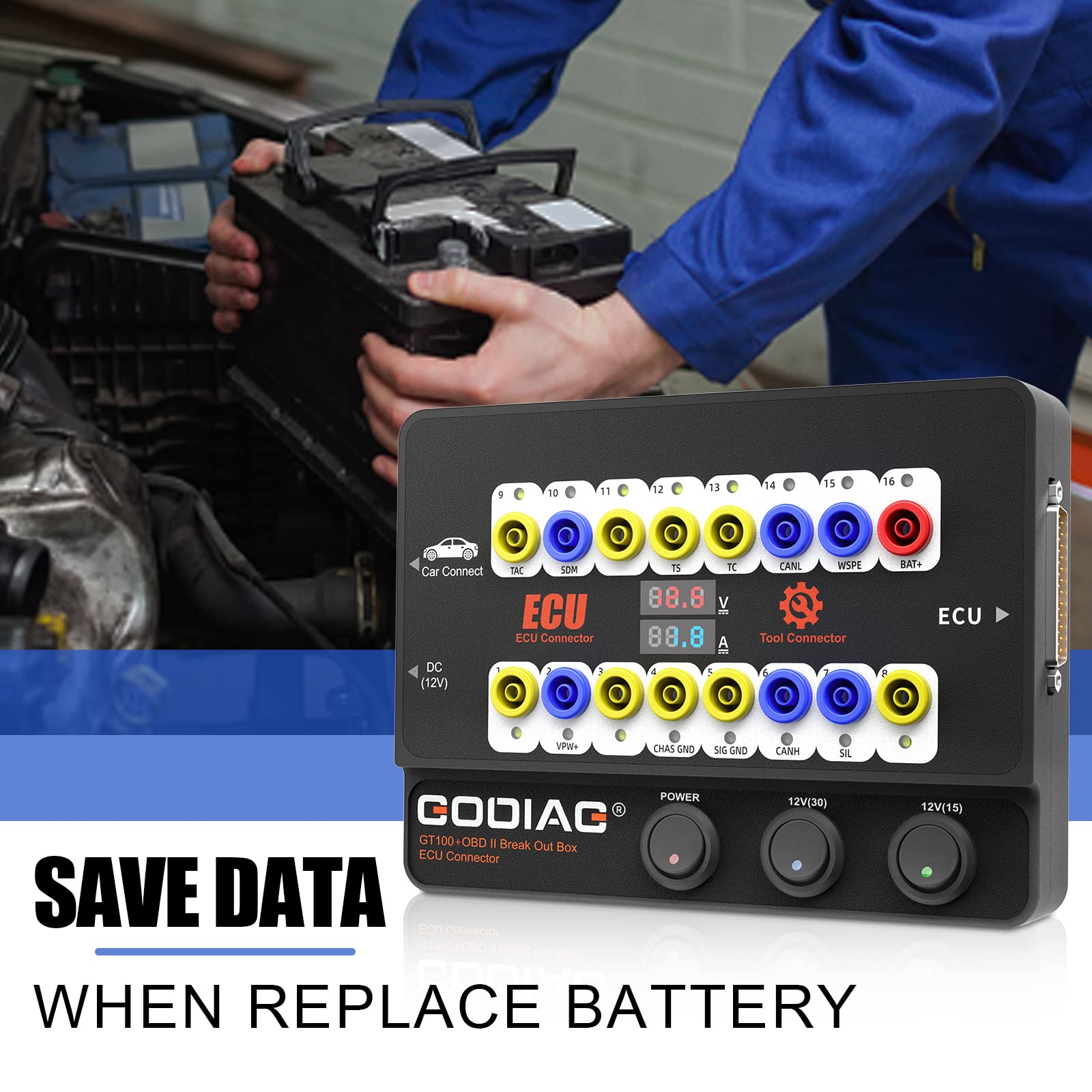 Mua GODIAG OBDII Breakout Box, OBD2 K-LINE Protocol Detector Scan ECU ...