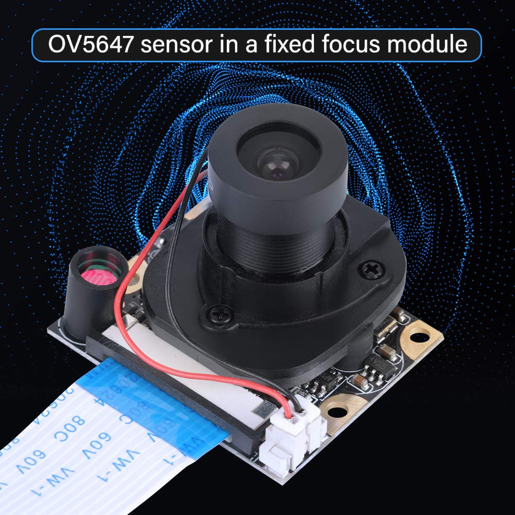 Raspberry Pi B 3/2 OV5647 Camera Module, 5MP Pixels Night Vision Automatically Switch IR CUT ...